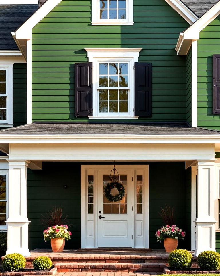 25 Farmhouse Green Exterior Home Ideas for a Fresh Look