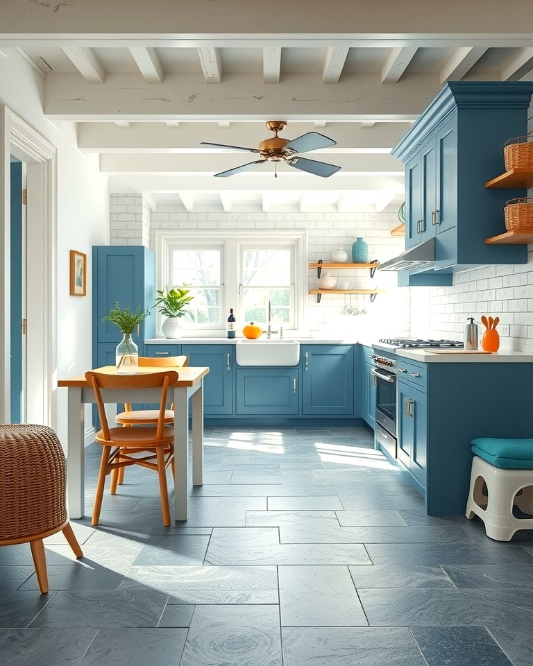 25 Kitchens With Slate Floors for a Durable and Stylish Look