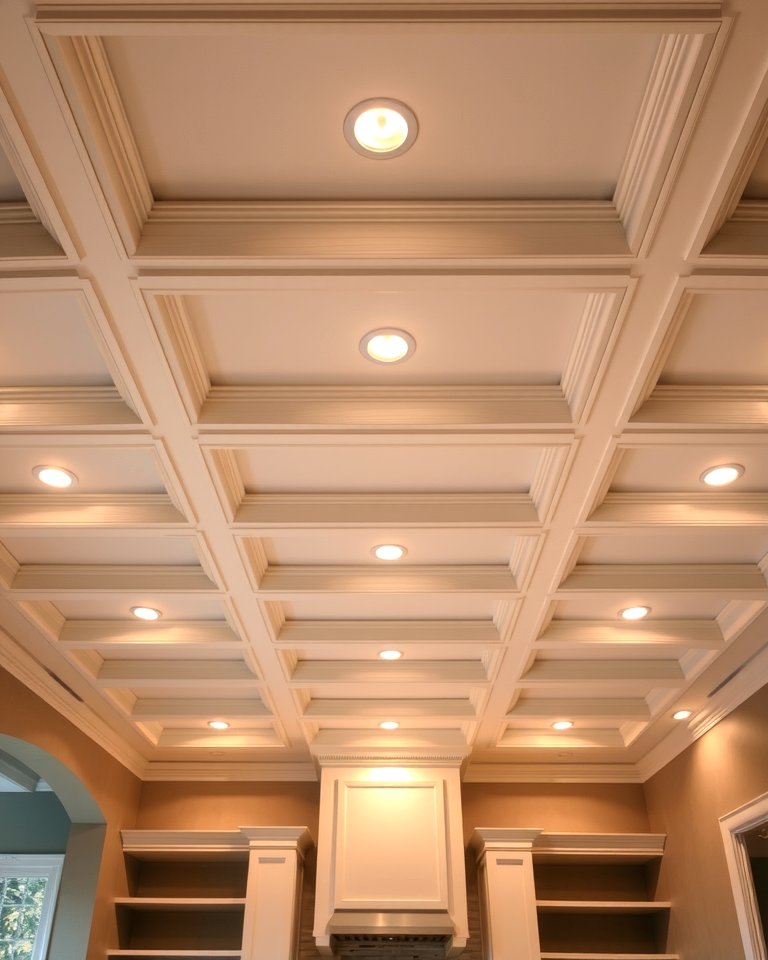 25 Elegant Coffered Ceiling Ideas for Any Room