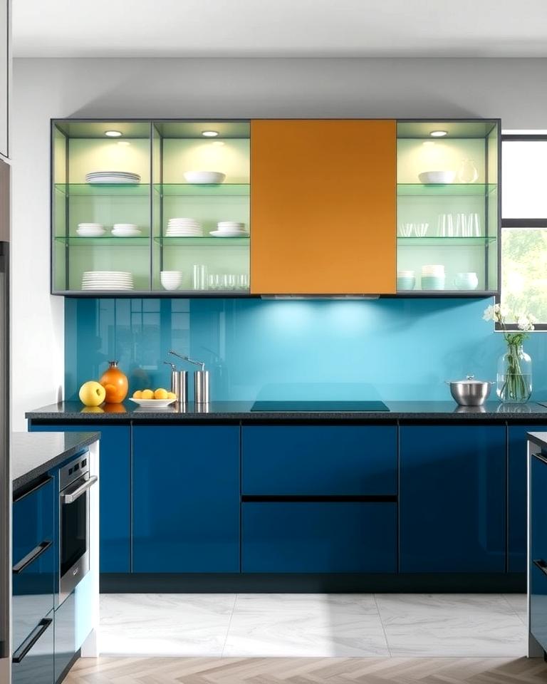 20 Modern Style Glass Kitchen Cabinets for a Sleek Look