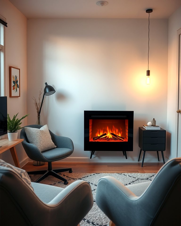 25 Home Office With Fireplace Ideas for Cozy Workspaces