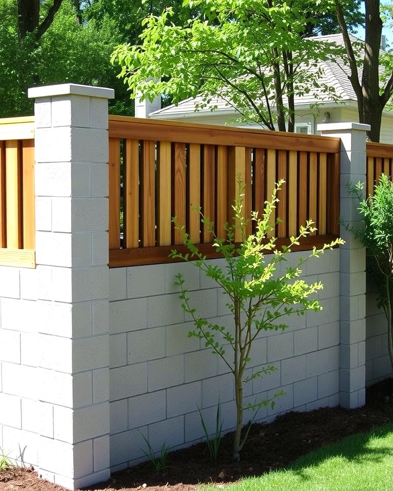20 Concrete Block Fence Ideas for a Sturdy and Stylish Barrier