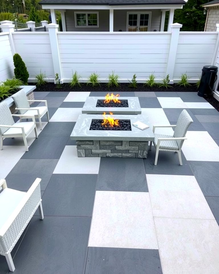 25 Concrete Paver Patio Fire Pit Ideas for Cozy Nights