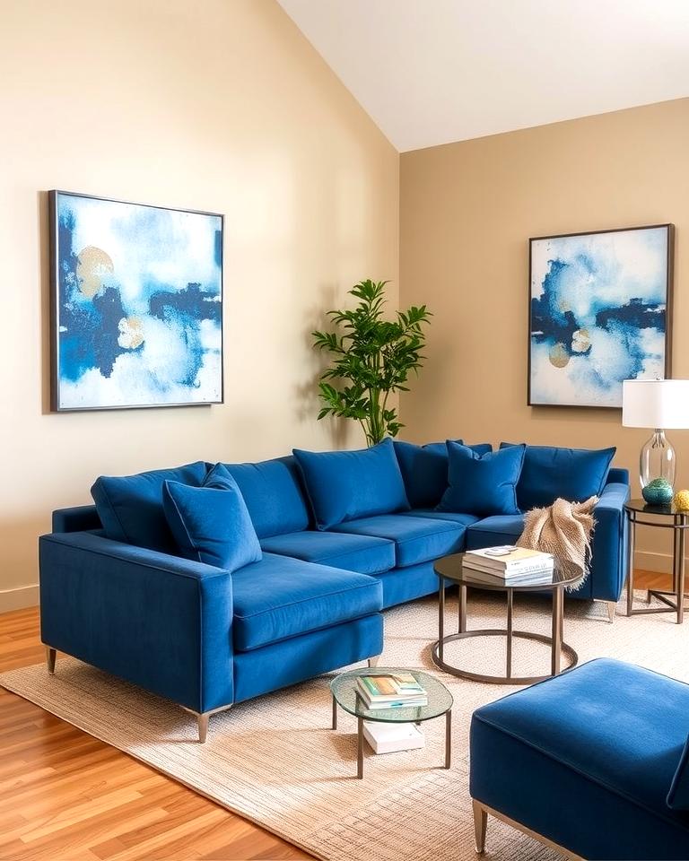 20 Blue and Beige Living Room Ideas: Serene Spaces