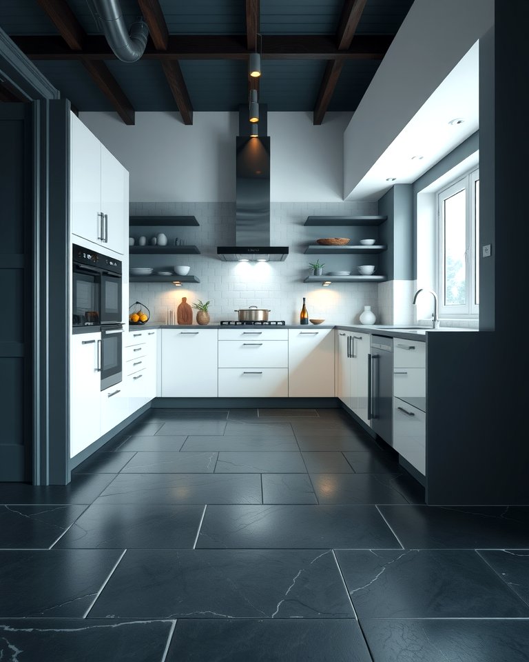 25 Kitchens With Slate Floors for a Durable and Stylish Look