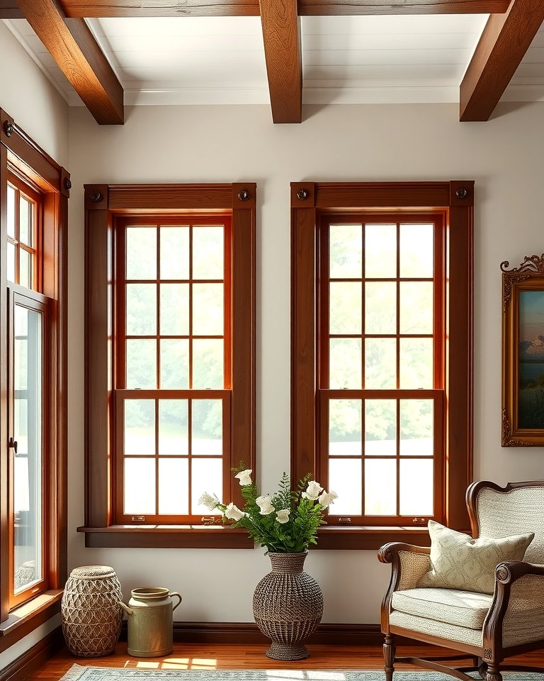 25 Farmhouse Interior Window Trim Ideas for Charm