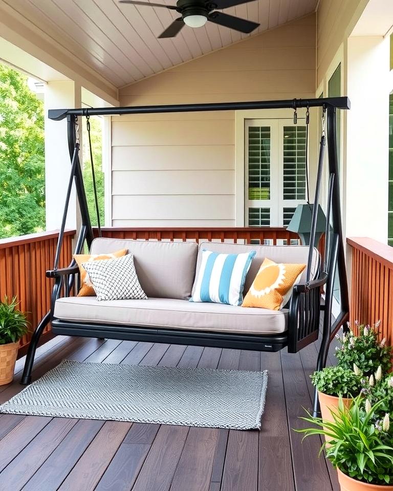 20 Front Porch Swing Ideas for a Cozy and Inviting Entrance