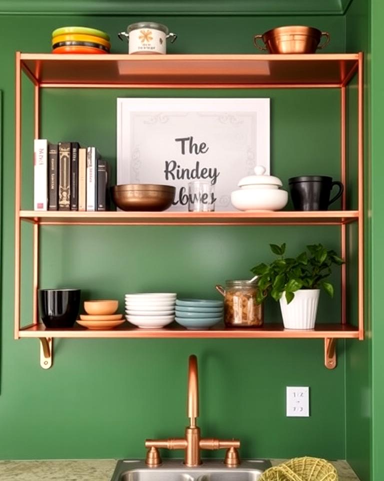 20 Green and Copper Kitchen Ideas for a Trendy Look