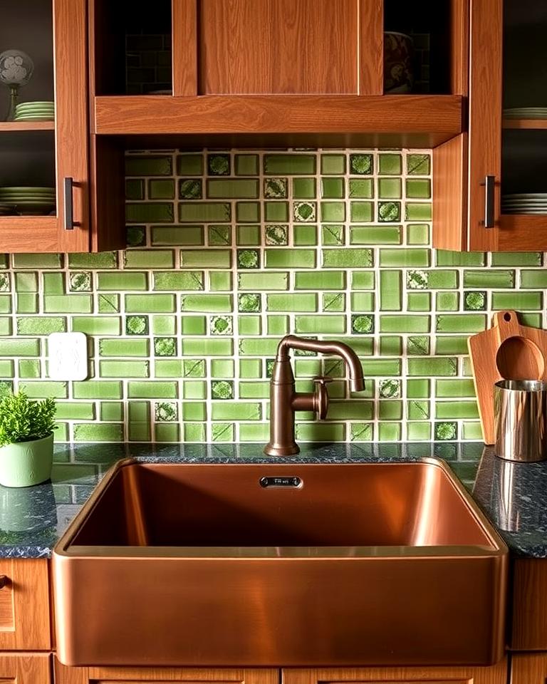 20 Green and Copper Kitchen Ideas for a Trendy Look