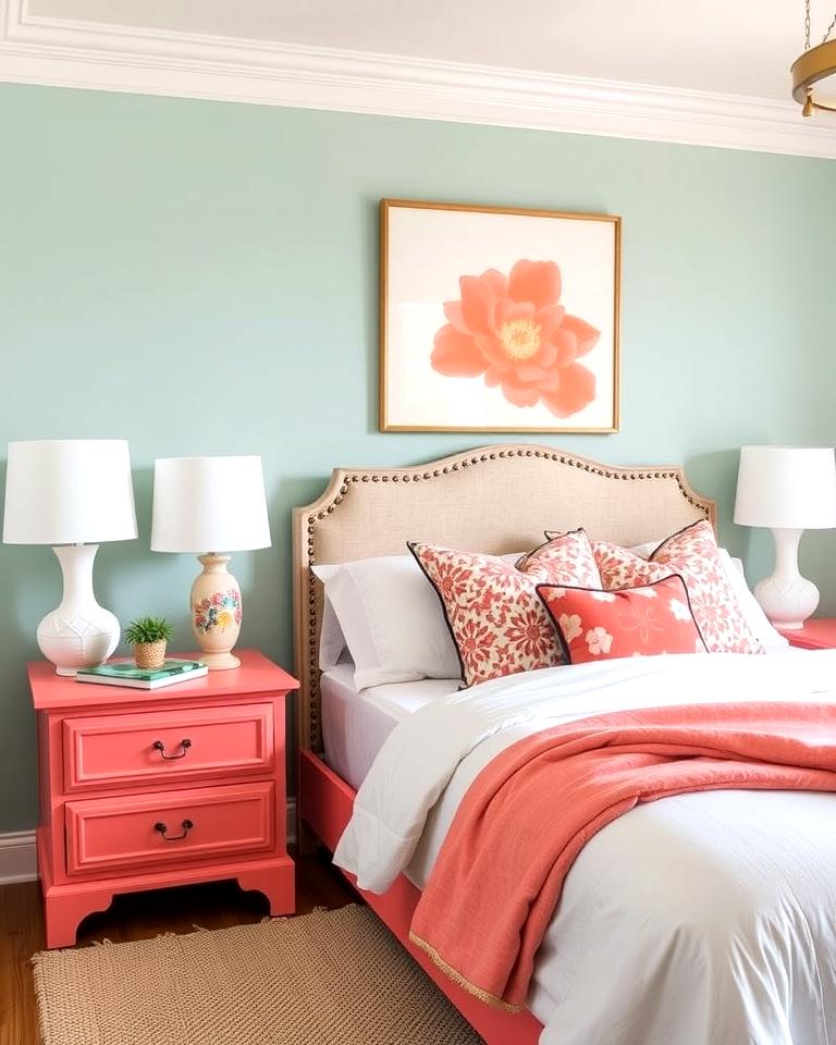 20 Coral Bedroom Ideas to Brighten Your Space