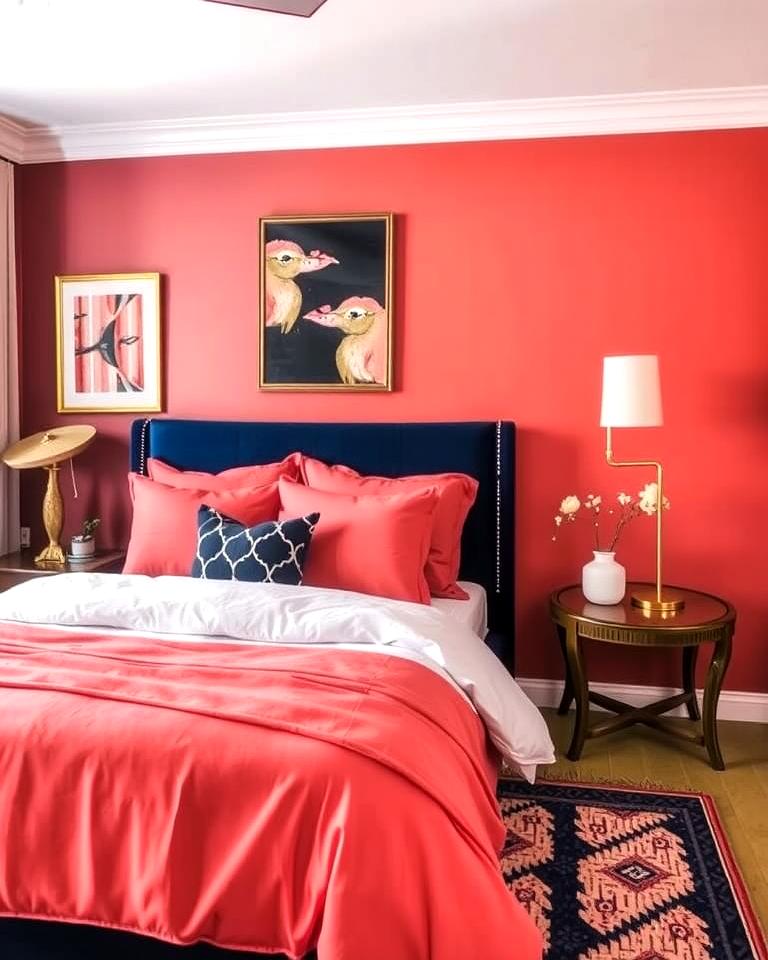 20 Coral Bedroom Ideas to Brighten Your Space