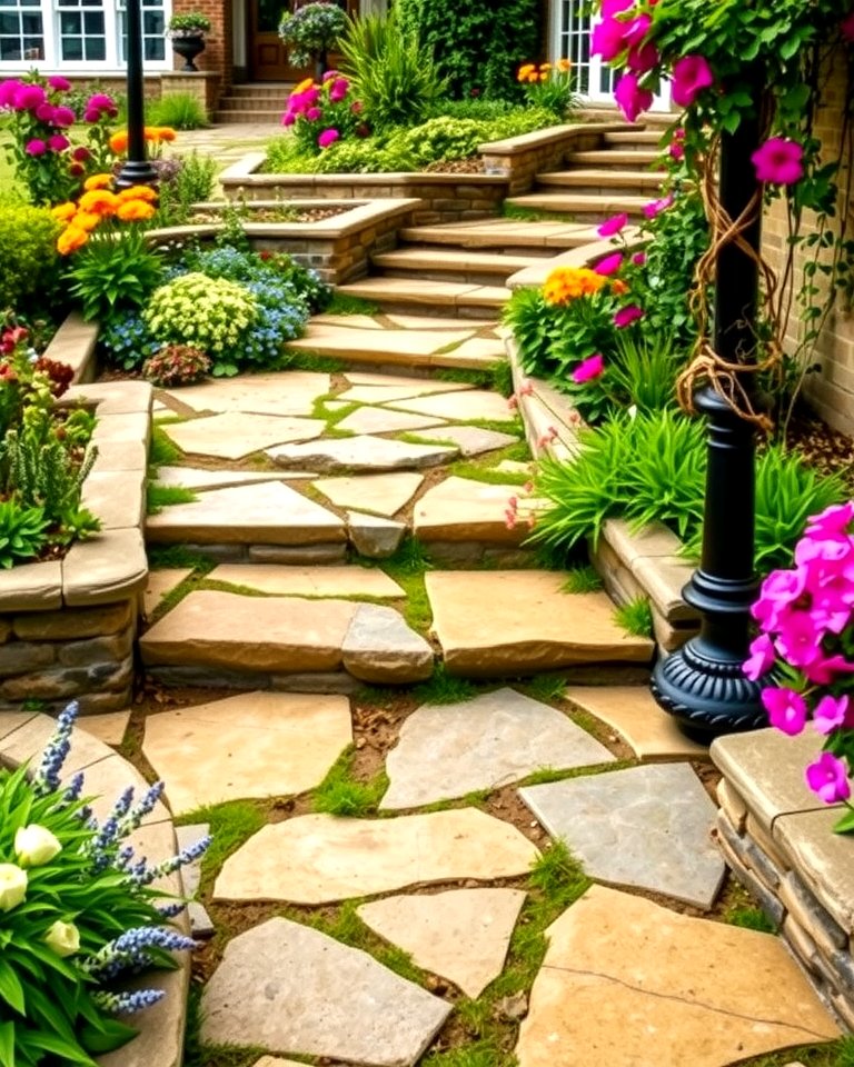 25 Flagstone Steps Ideas for Your Outdoor Pathway