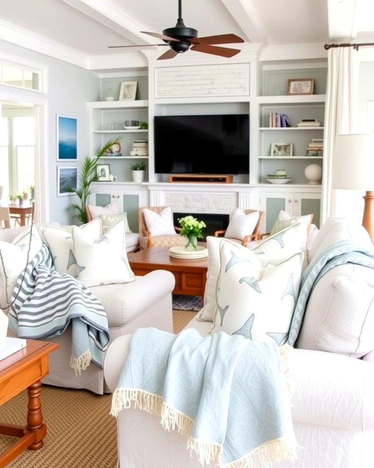 25 Beach House Living Room Ideas for a Coastal Vibe