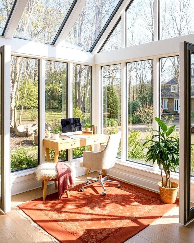 20 Sunroom Office Ideas for a Productive Workspace