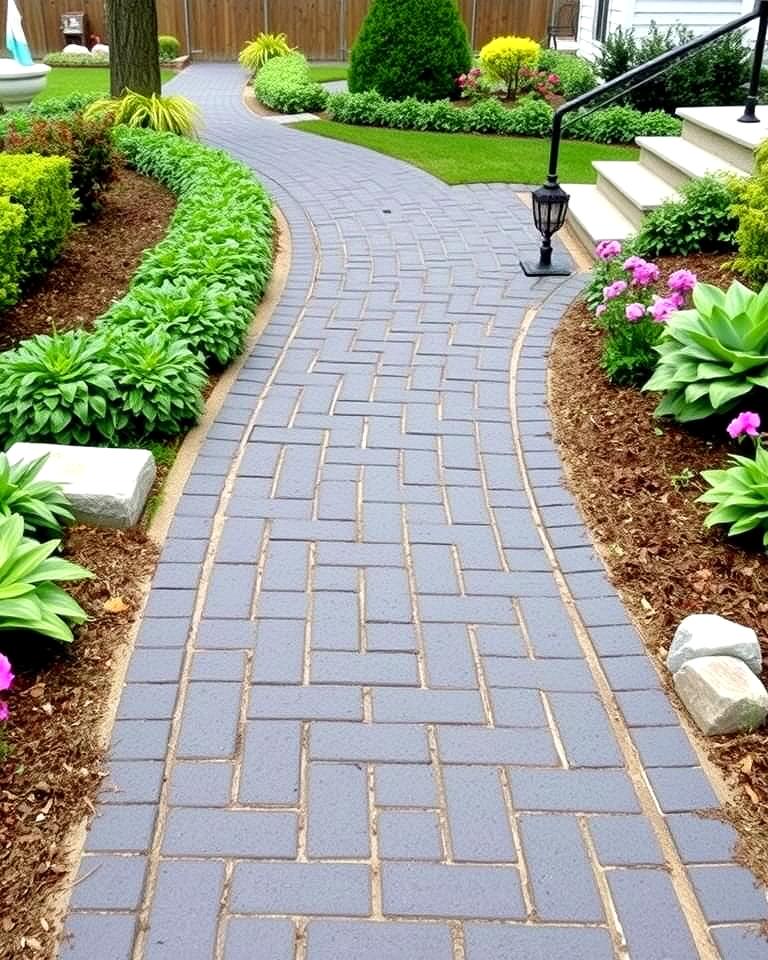20 Black Brick Walkway Ideas for a Dramatic Entrance