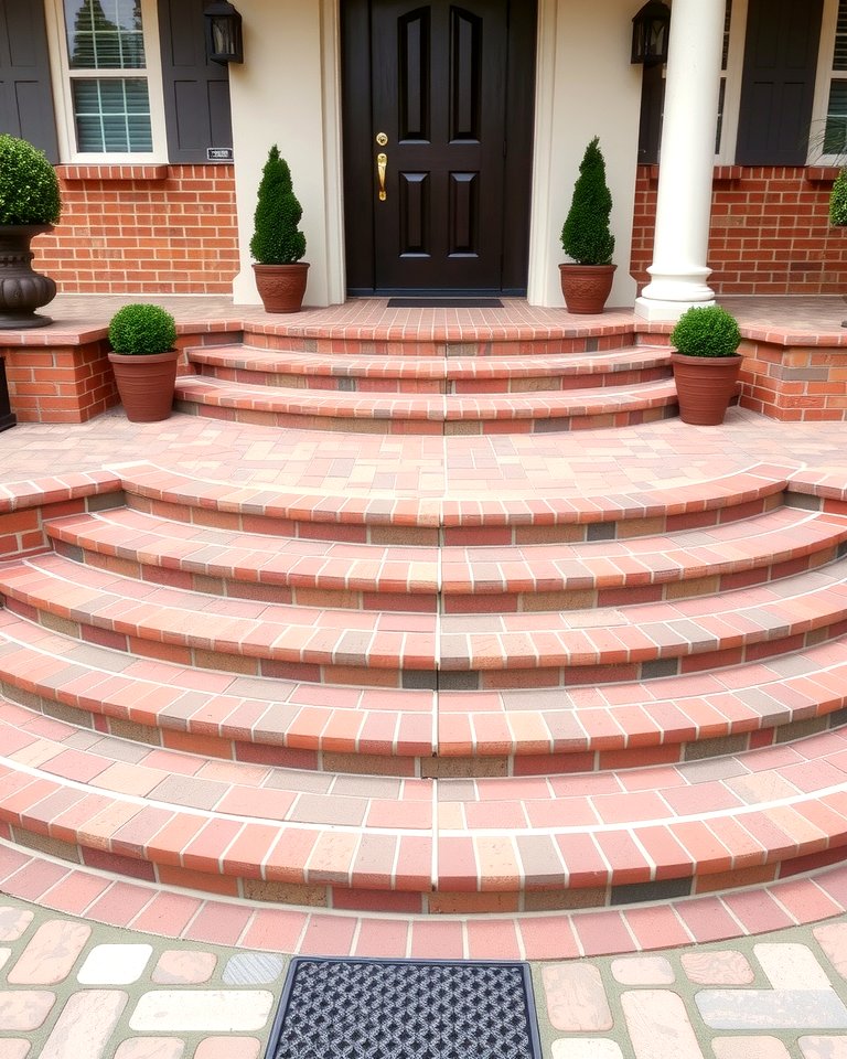 25 Brick Front Steps Design Ideas for Curb Appeal