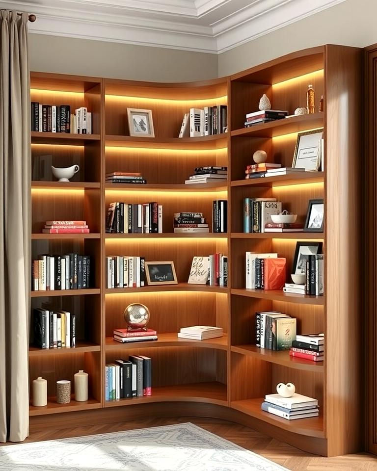 20 Space-Saving Corner Bookshelf Ideas for Your Home