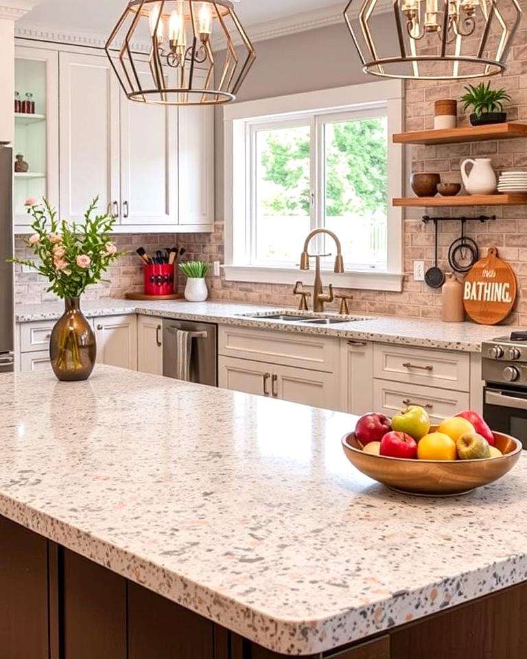 20 Terrazzo Kitchen Countertops for a Unique Look