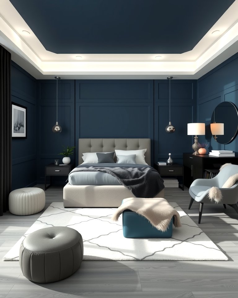 25 Dark Blue Bedroom Ideas for Cozy Nights