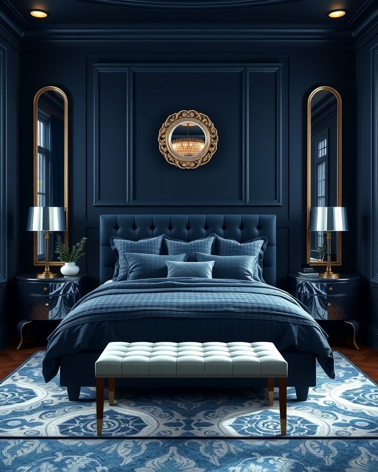 25 Dark Blue Bedroom Ideas for Cozy Nights