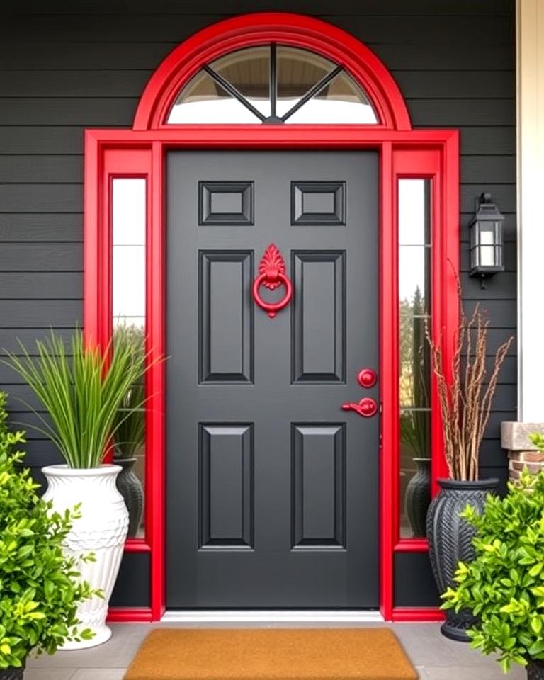20 Dark Gray Front Door Ideas for a Modern Entryway