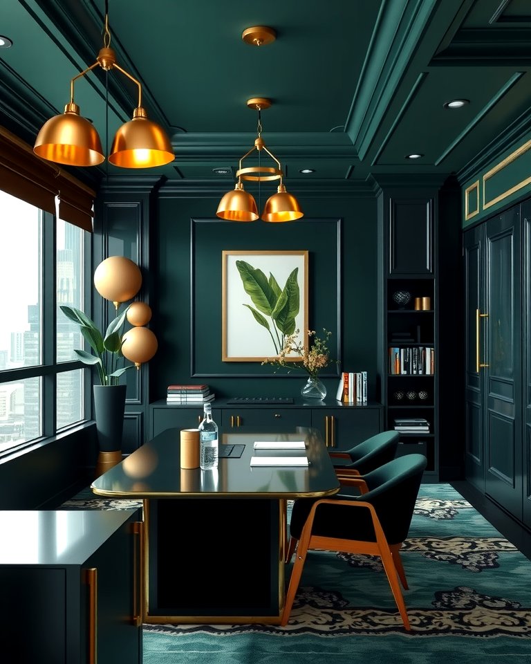 25 Dark Green Office Ideas for a Sophisticated Look