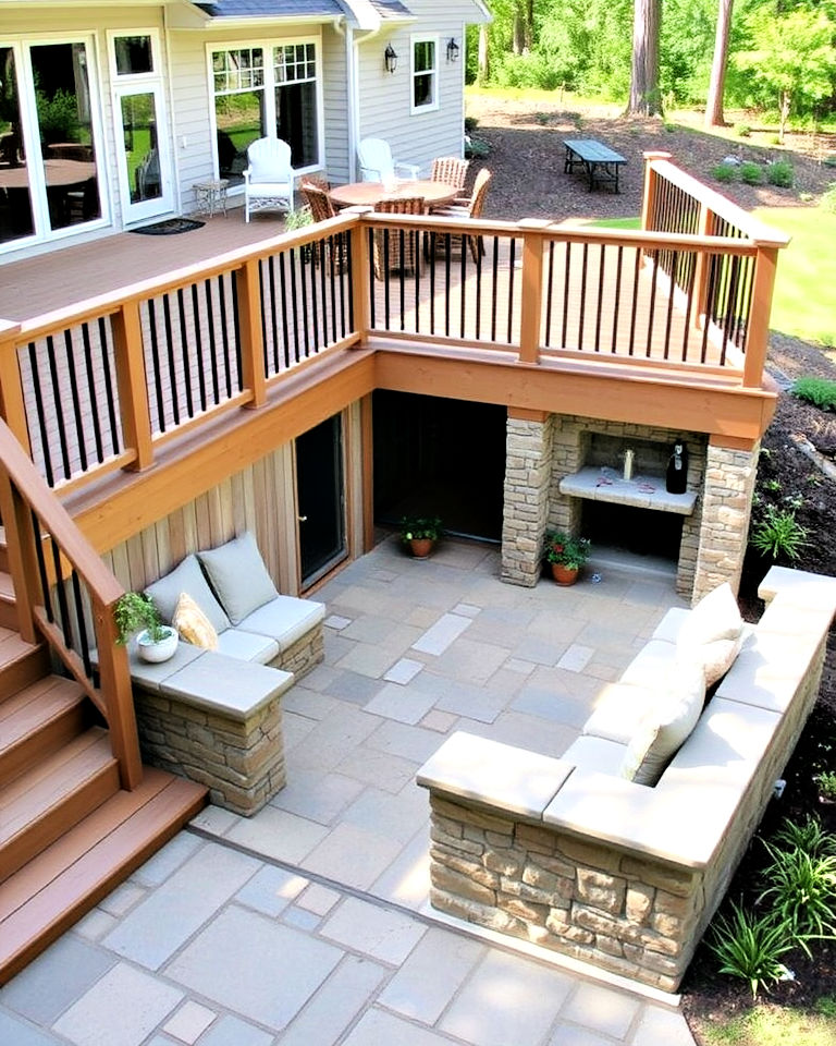 25 Deck and Patio Combination Ideas for a Versatile Outdoor Space