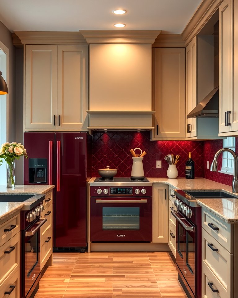 25 Stylish Kitchen With Colored Appliances Ideas
