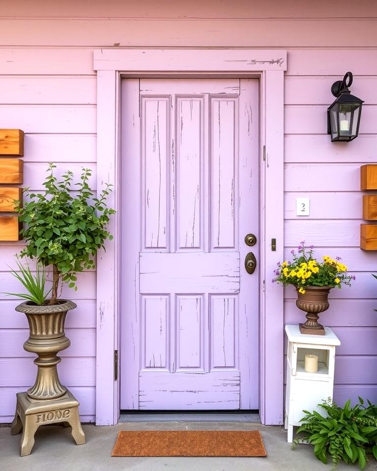 20 Lavender Front Door Ideas for a Welcoming Entrance