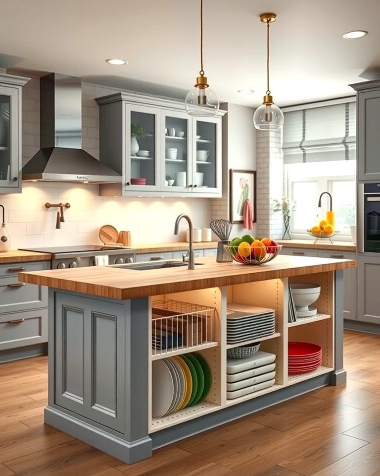 25 Smart Kitchen Island Storage Ideas for Organized Kitchens