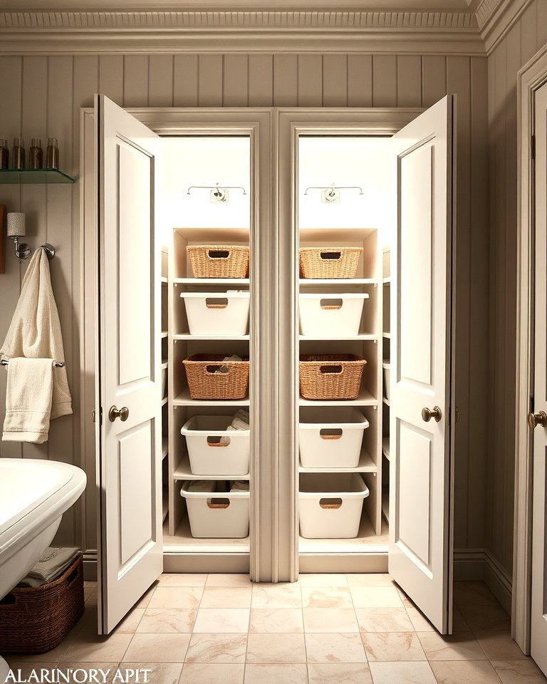 25 Bathroom Closet Ideas to Maximize Storage and Style