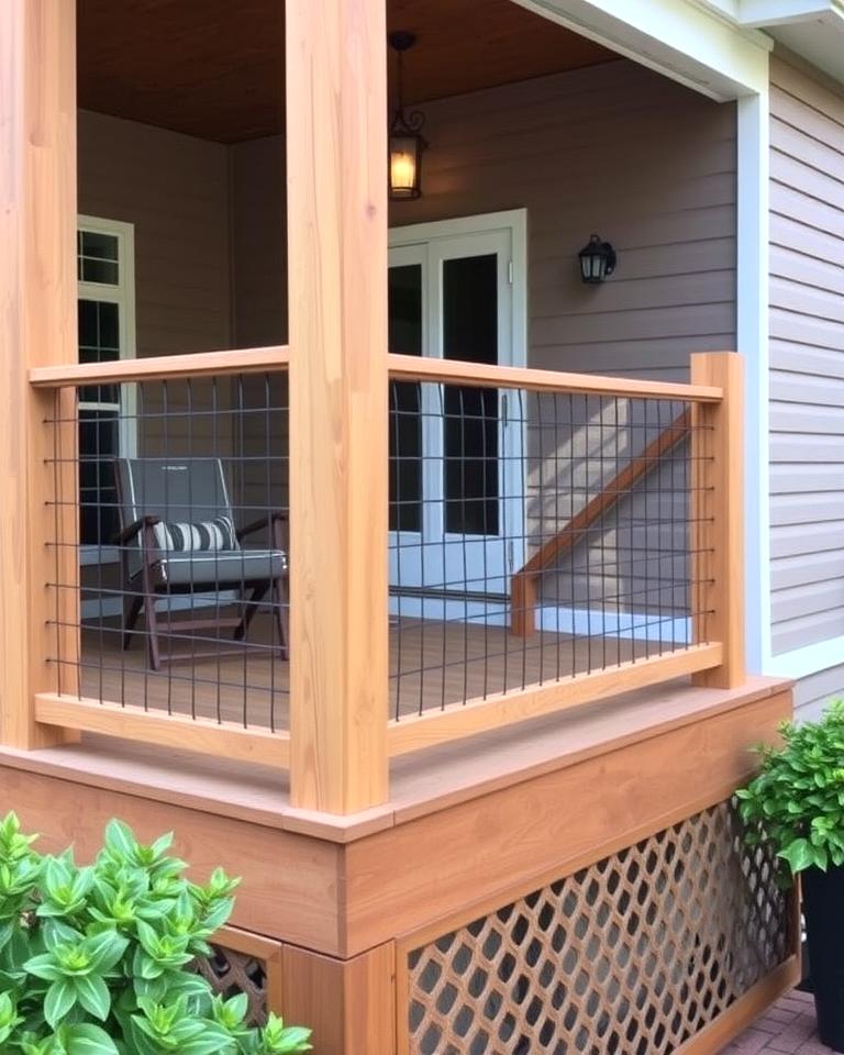 20 Hog Wire Deck Railing Ideas for Rustic Charm