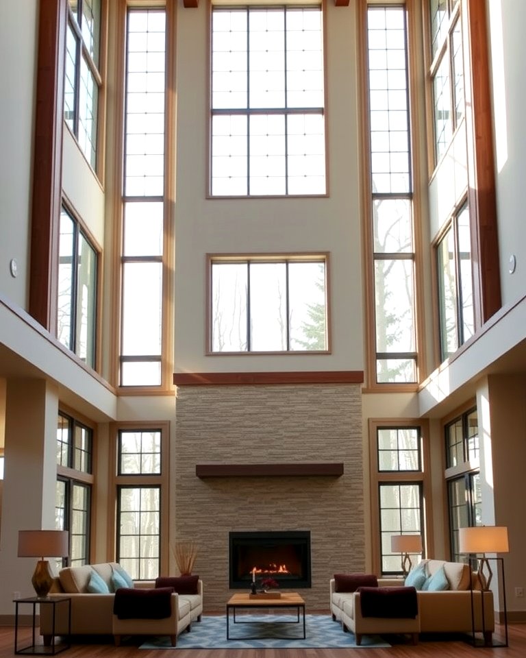 25 Fireplace Between Windows Ideas for Cozy Homes