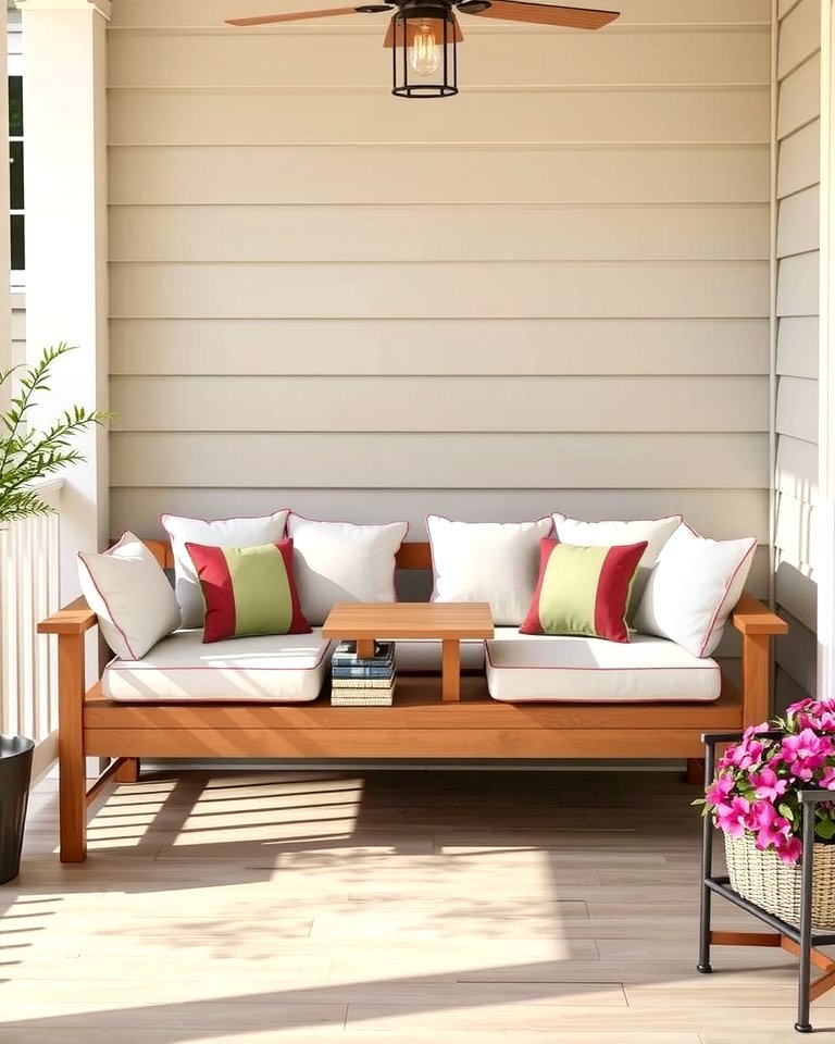 25 Front Porch Bench Ideas for a Welcoming Entrance