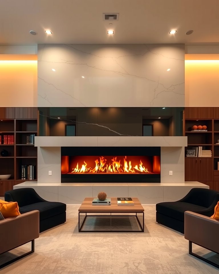 25 Home Office With Fireplace Ideas for Cozy Workspaces