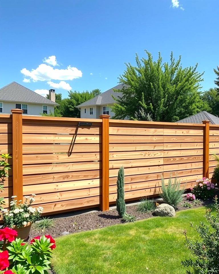 25 Unique Horizontal Fence Ideas for Modern Landscaping