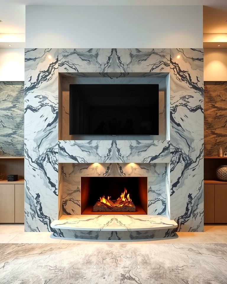 25 Elegant Marble Fireplace Ideas for a Luxurious Look