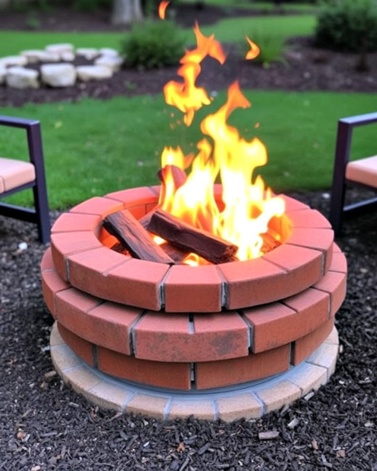 25 Creative Brick Fire Pit Ideas for Your Backyard