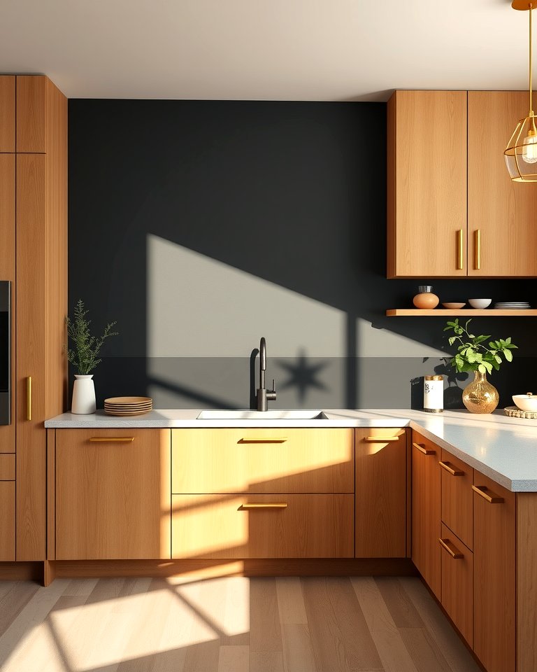 25 Kitchen With Black Backsplash Ideas for Drama