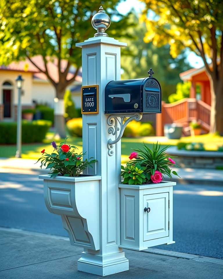 25 Unique Mailbox Post Ideas to Boost Curb Appeal