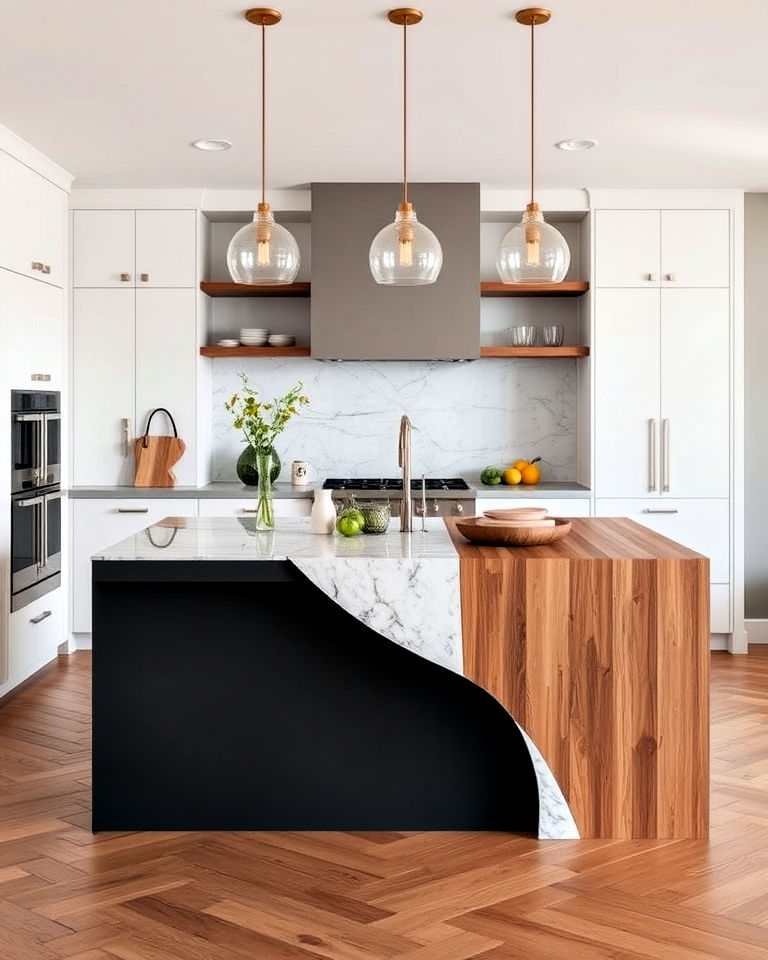 20 Stunning Waterfall Kitchen Island Ideas for a Modern Look