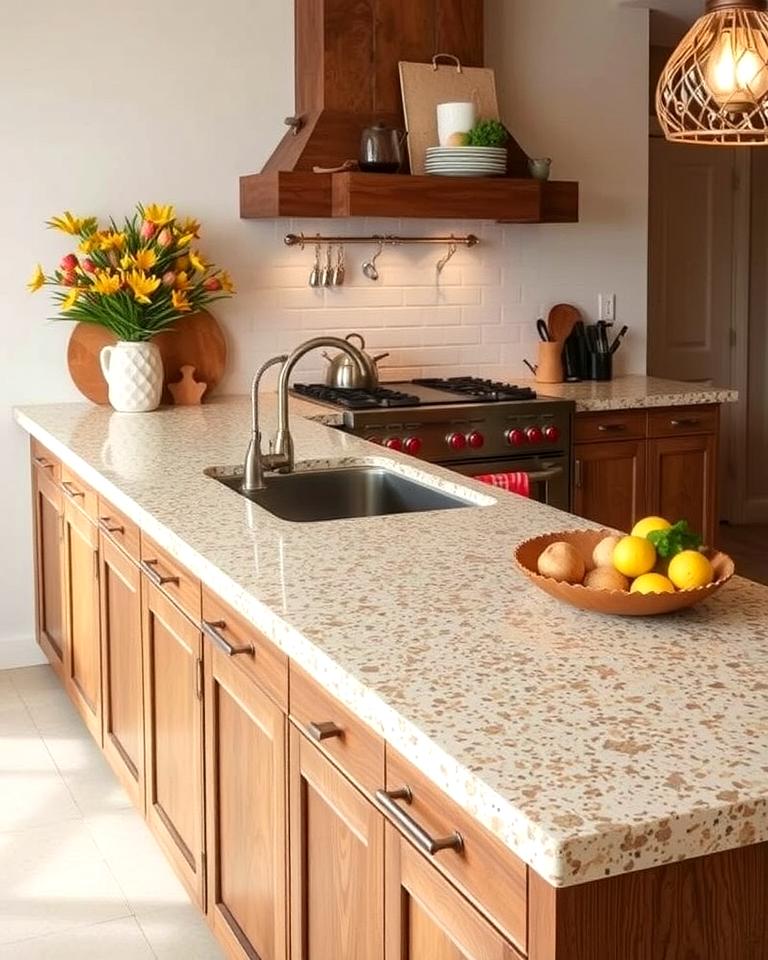 20 Terrazzo Kitchen Countertops for a Unique Look