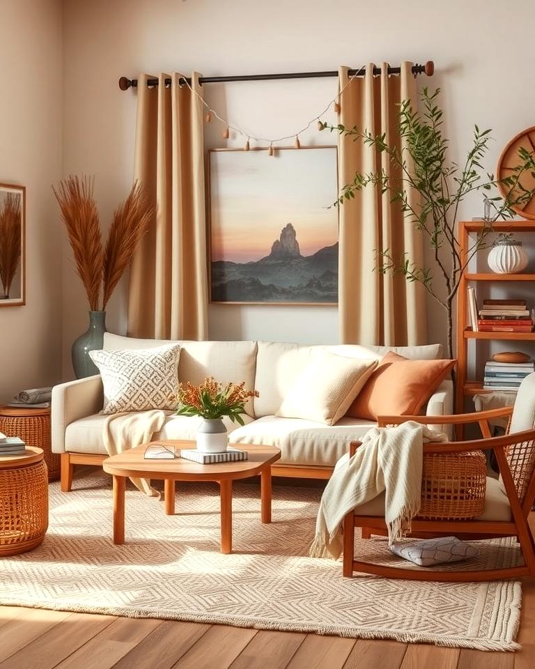 20 Neutral Boho Living Room Ideas for a Relaxing Vibe