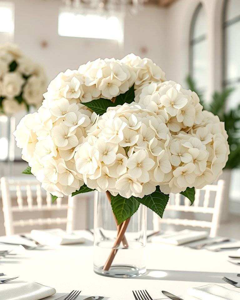 25 Hydrangea Centerpiece Ideas for Elegance