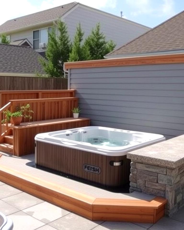 20 Sunken Hot Tub Ideas for Relaxing Outdoor Spaces