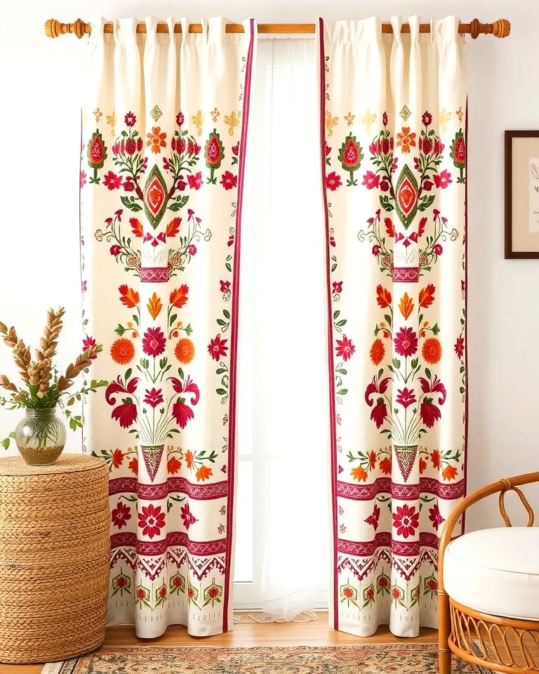 20 Boho Curtain Ideas to Enhance Your Home's Style