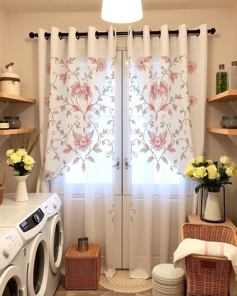 20 Laundry Room Curtain Ideas for a Stylish and Private Space
