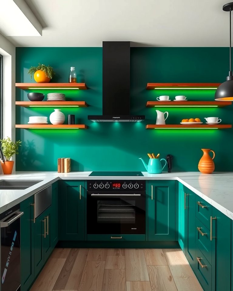 25 Emerald Green Kitchen Ideas for Bold Style