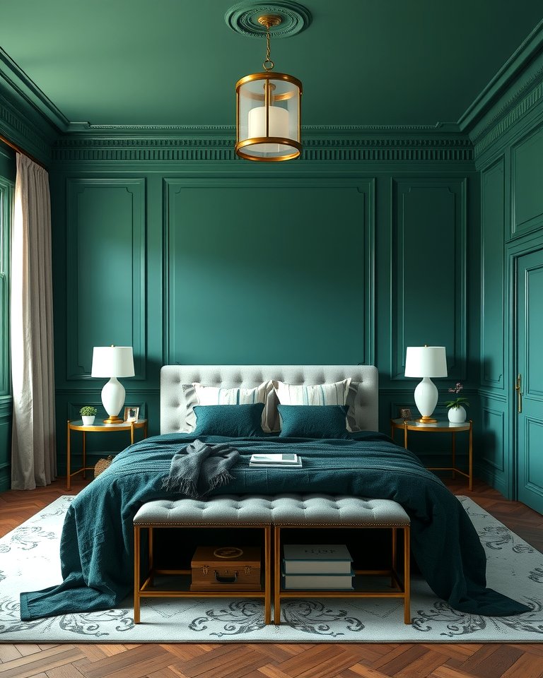 25 Emerald Green Bedroom Ideas for a Luxurious Feel