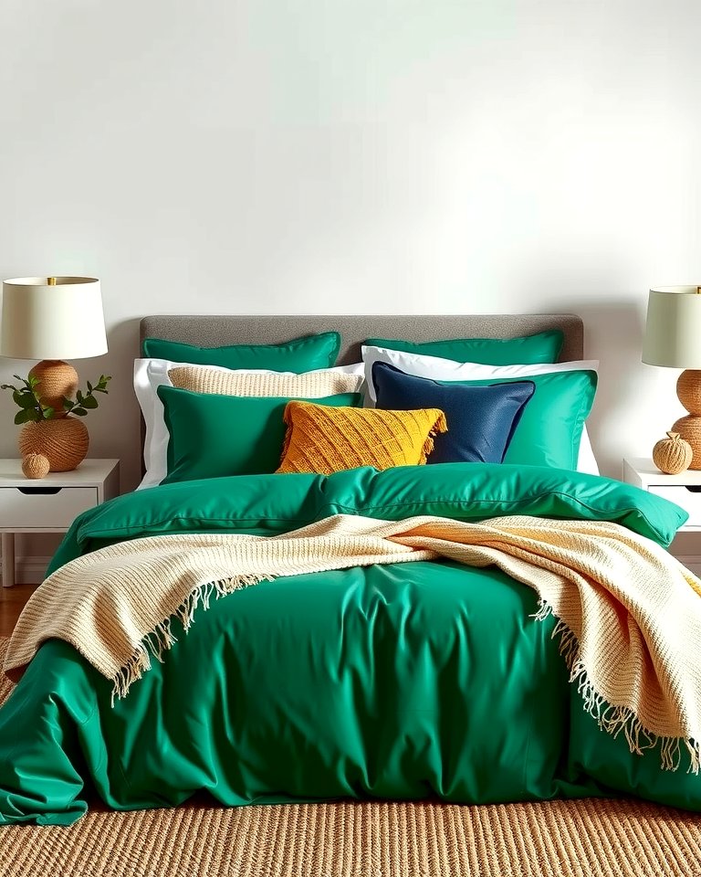 25 Emerald Green Bedroom Ideas for a Luxurious Feel